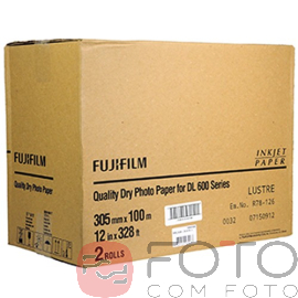 Papel DL 600 FUJIFILM 30,5 x 100m - Lustre